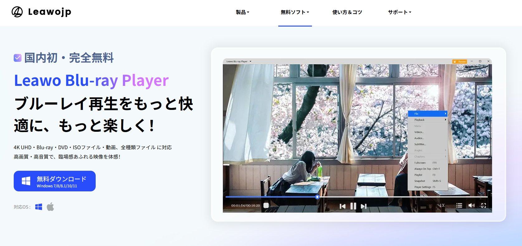 Macgo Blu-ray Playerはもう古い？Mac・Windows対応の無料Blu-rayプレーヤー紹介【2025年】 - DVD/Blu-ray/動画ソリューションの決定版【Leawo】